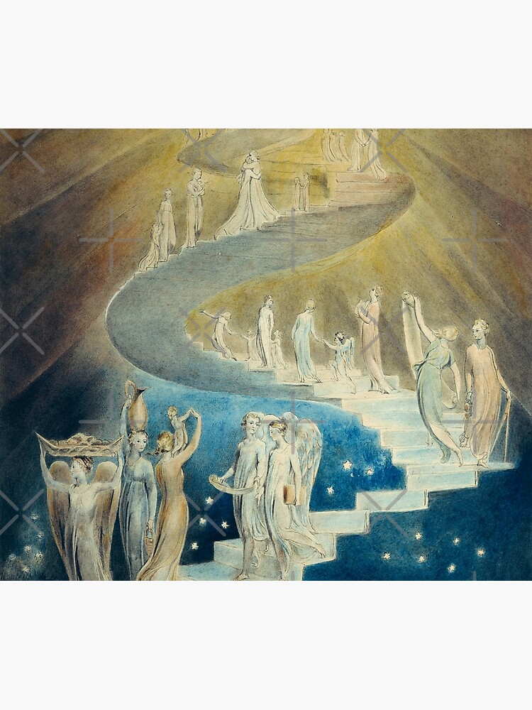 HD Jacob's Ladder, by William Blake HIGH DEFINITION Tapestry sold by ...