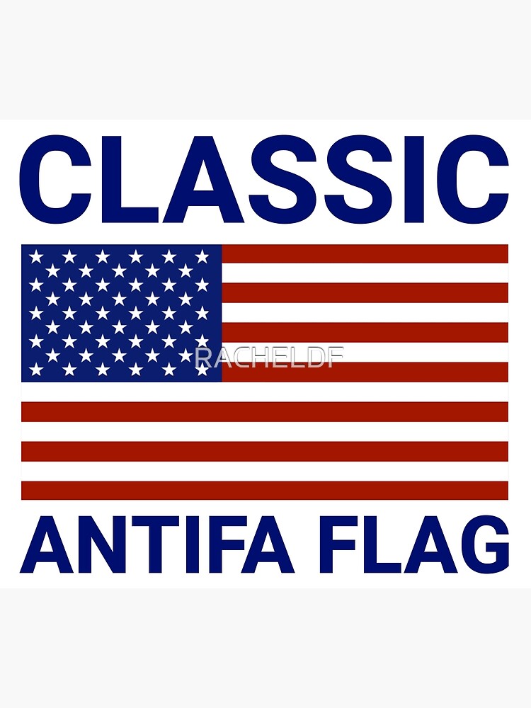 "Classic Antifa flag " Poster for Sale by RACHELDF | Redbubble