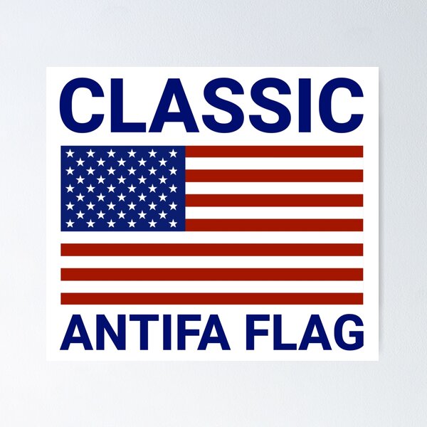 "Classic Antifa flag " Poster for Sale by RACHELDF | Redbubble