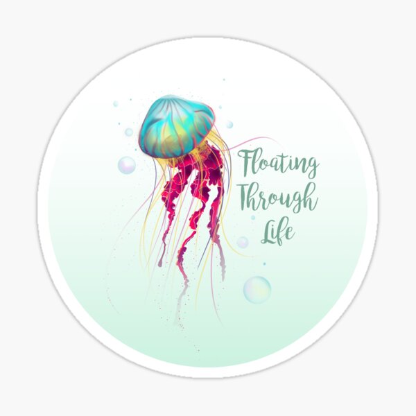 "Floating Through Life" Sticker for Sale by rletwenuk | Redbubble