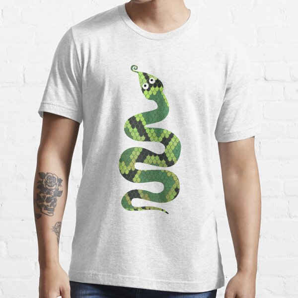 "Snake Black and Green Print" T-shirt for Sale by ImagineThatNYC ...