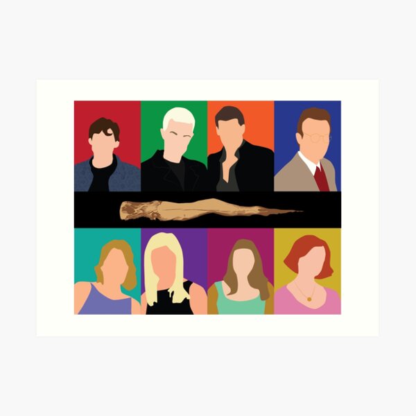 "Buffy Characters" Art Print for Sale by ehaverstick | Redbubble