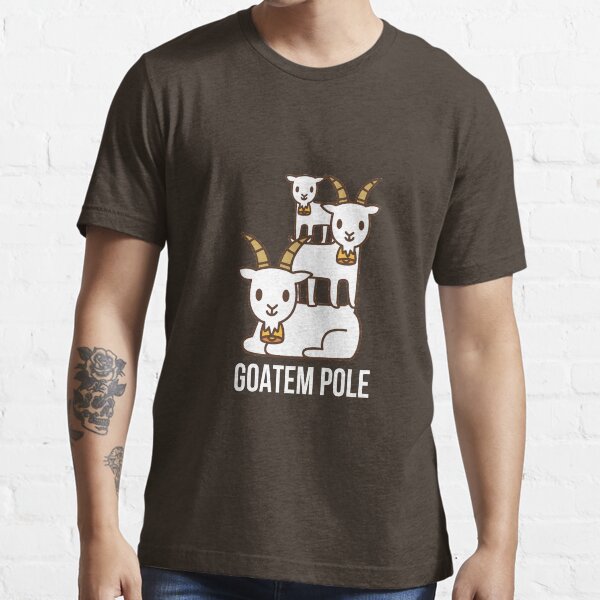 "Goatem Pole Goat Totem Pole" T-shirt for Sale by PurpleOwlDesign ...