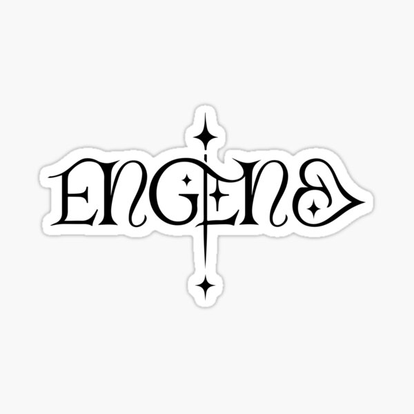 "Enha Engene" Sticker for Sale by dimyana | Redbubble