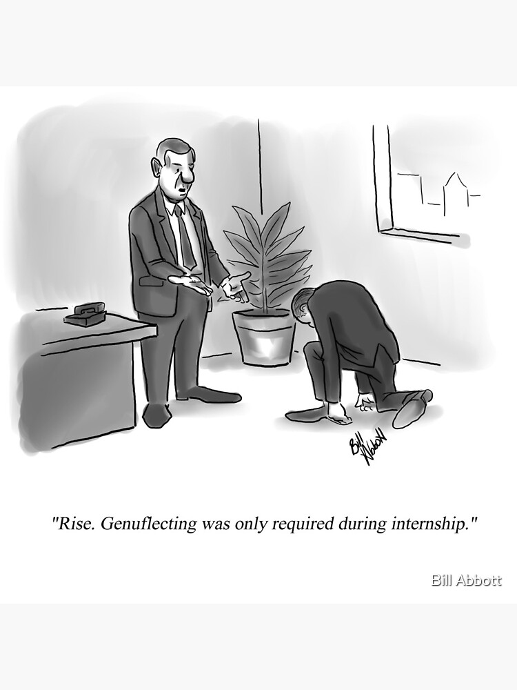 Lámina fotográfica «Funny Business Internship Humor de dibujos animados ...