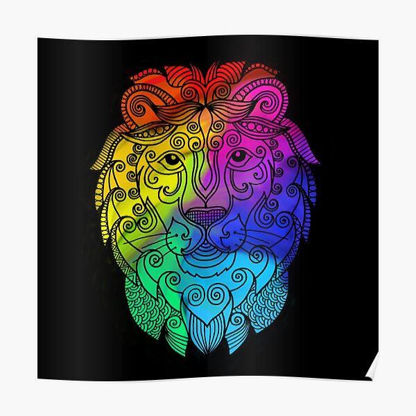 "Colorful Leo !!" Poster for Sale by ashwiniamur | Redbubble