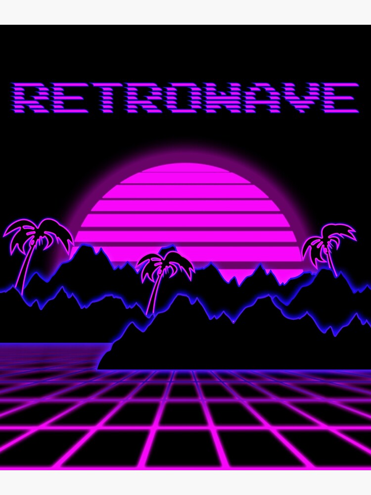"Synthwave, Retrowave Design For The Eighties Music Lovers" Art Print ...