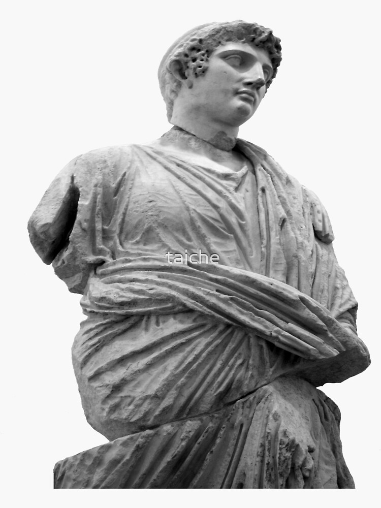 "Statue of Roman Citizen Wearing Toga " Sticker for Sale by taiche ...