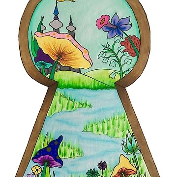 "world through a keyhole" Art Board Print for Sale by AliTan | Redbubble