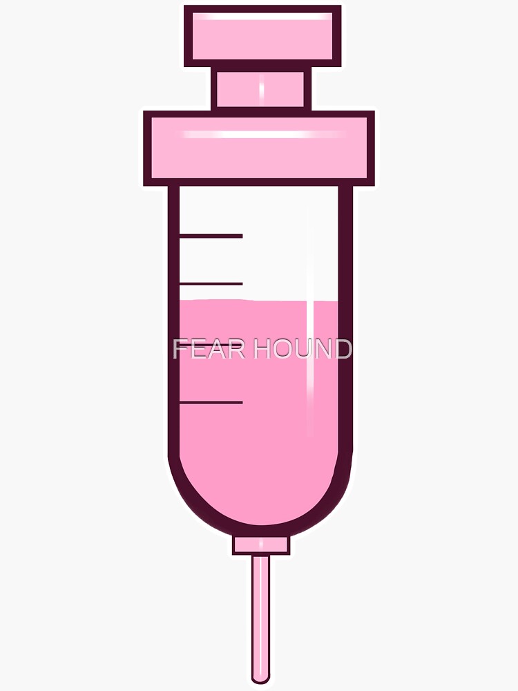 "Cute Syringe!" Sticker for Sale by backseatxo | Redbubble