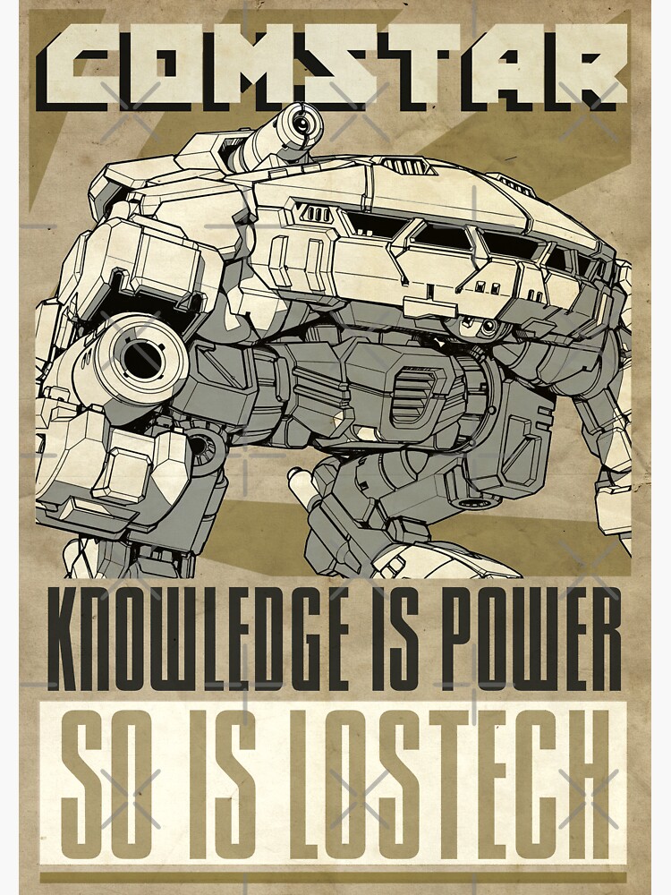 "Battletech: Comstar" Sticker for Sale by UnderstateDrive | Redbubble