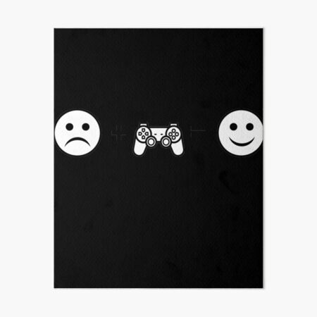 "Sad Face Gaming Smiley Face" Art Board Print for Sale by PrintPress ...