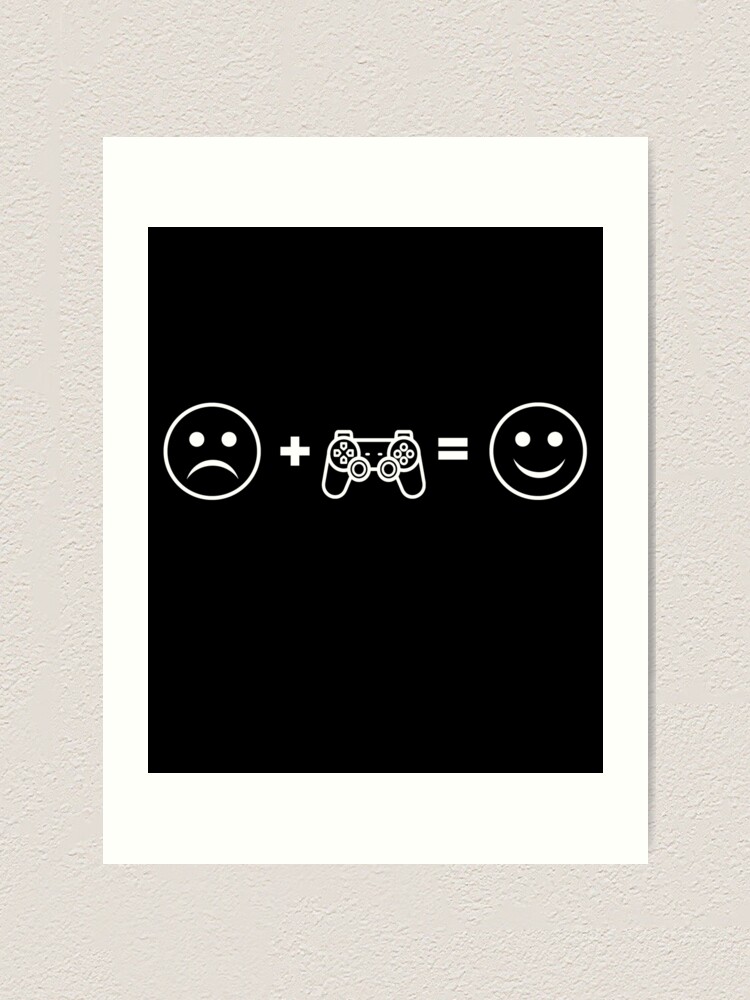"Sad Face Gaming Smiley Face" Art Print by PrintPress | Redbubble