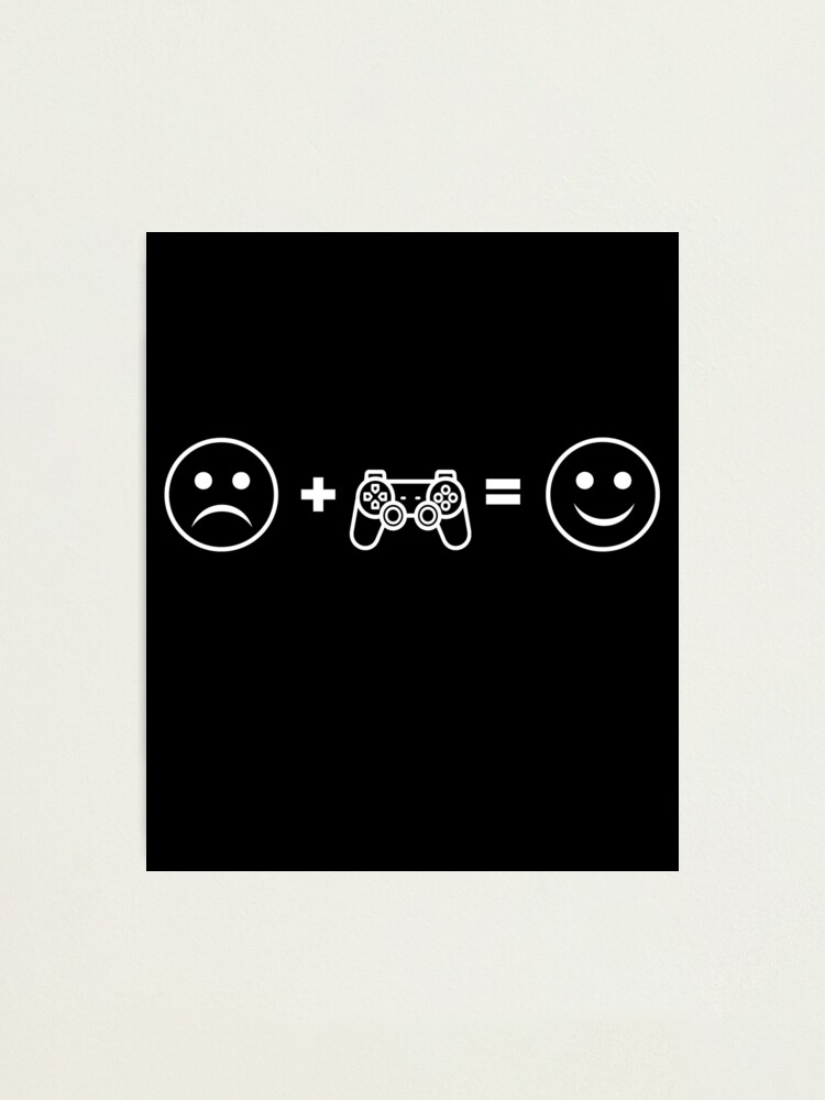 "Sad Face Gaming Smiley Face" Photographic Print for Sale by PrintPress ...