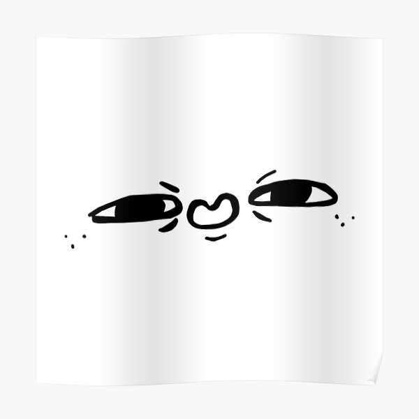"Cute meme face" Poster by Semi97 | Redbubble