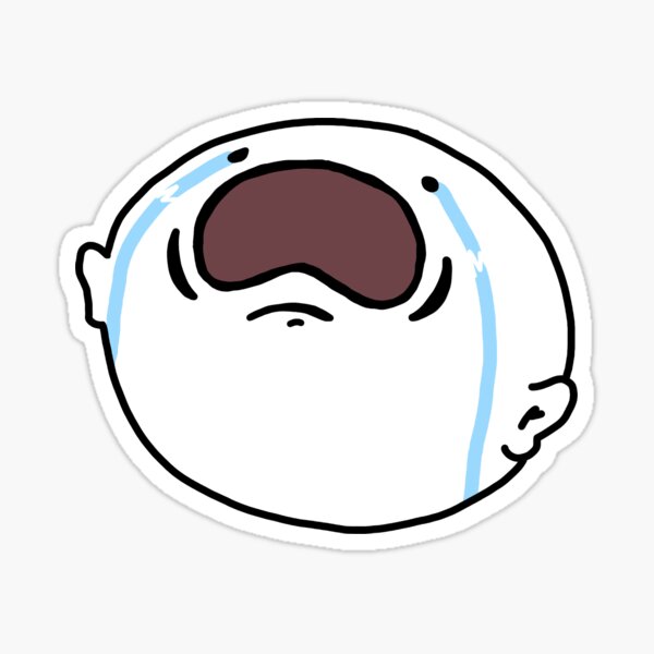 "Sad meme face" Sticker for Sale by Semi97 | Redbubble