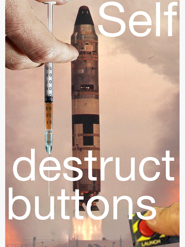 "Self destruct buttons" Photographic Print by Synastone | Redbubble