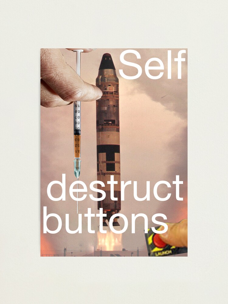 "Self destruct buttons" Photographic Print by Synastone | Redbubble