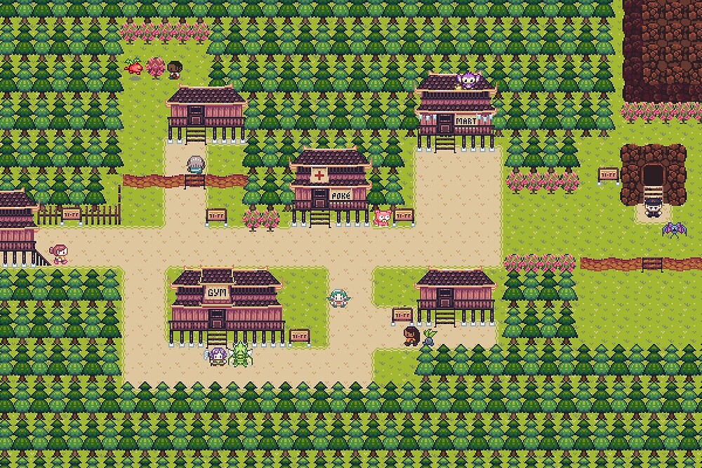 "Azalea Town" by Malevolentmask | Redbubble