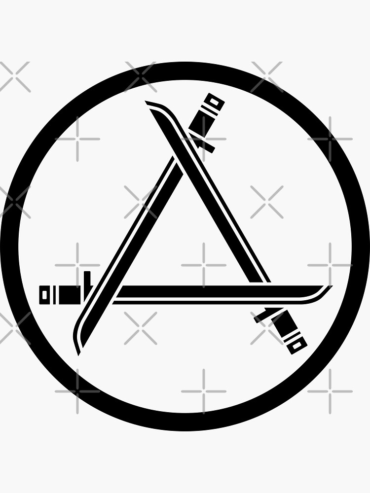 "Attack on Titan™ - Mikasa's Hizuru Nation Symbol [White]" Sticker for ...