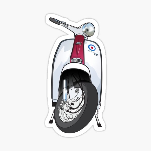 "POP ART! Mod Scooter" Sticker by collibosher | Redbubble