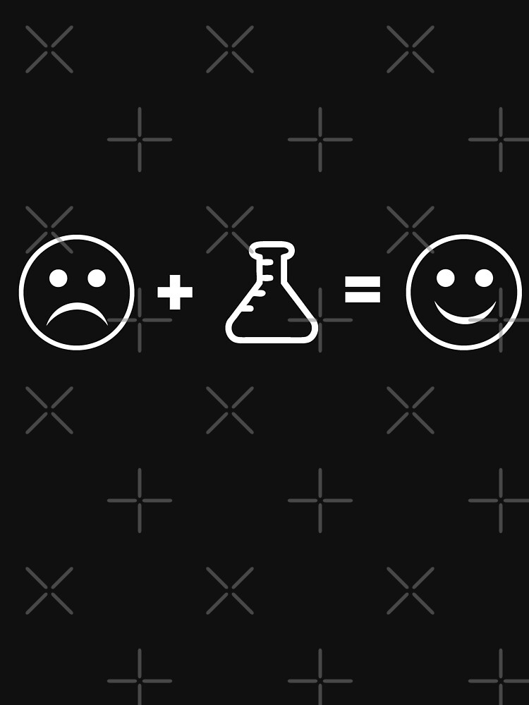 "Sad Face Test Tube Science Smiley Face" T-shirt for Sale by PrintPress ...