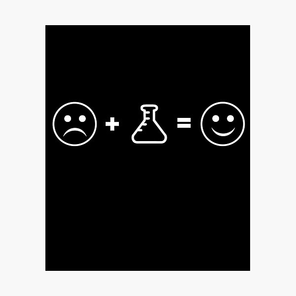 "Sad Face Test Tube Science Smiley Face" Photographic Print by ...