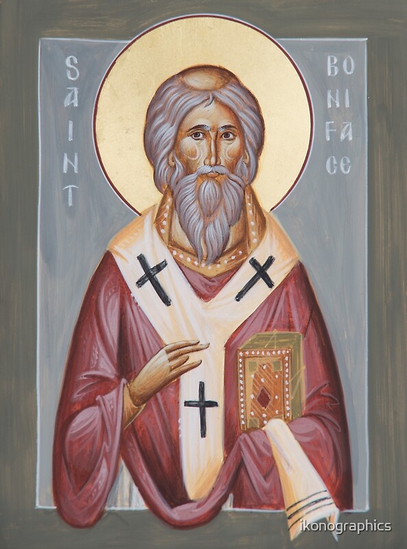 "St Boniface of Germany" by ikonographics | Redbubble