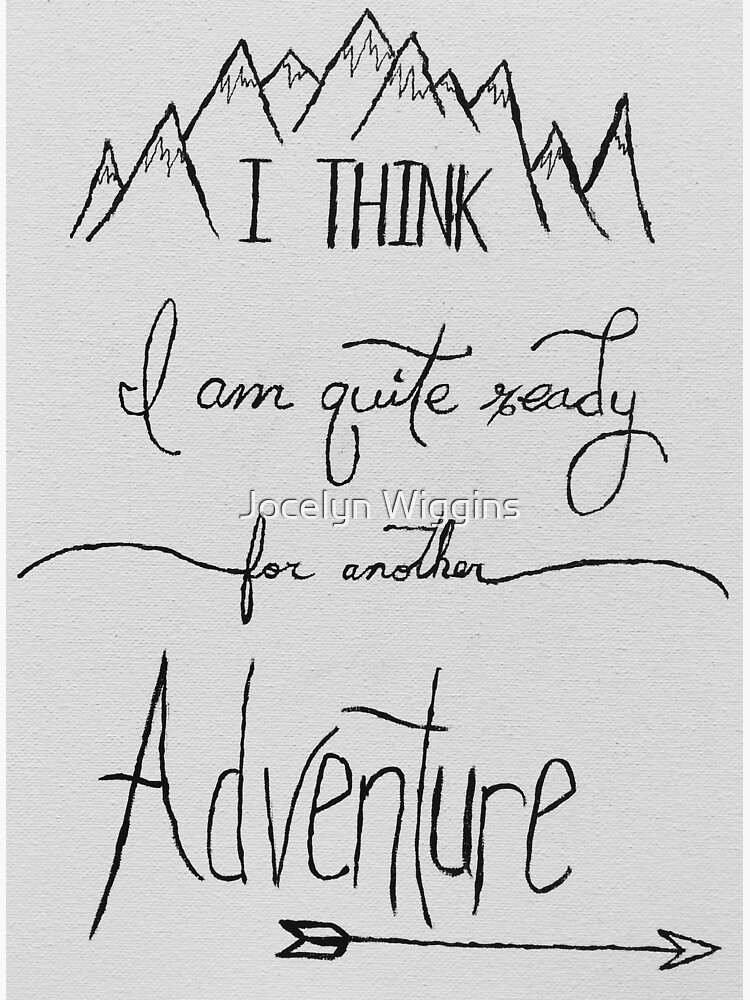 "Ready for another adventure" Sticker for Sale by jwbabycakes | Redbubble