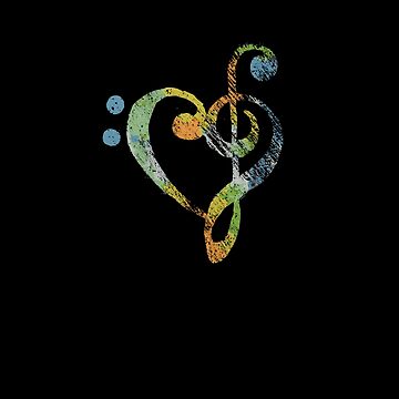 "Rainbow Bass Clef Musical Note" Sticker for Sale by TomGiantDesigns ...