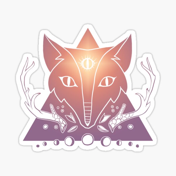 "Third Eye Fox" Sticker for Sale by cellsdividing | Redbubble