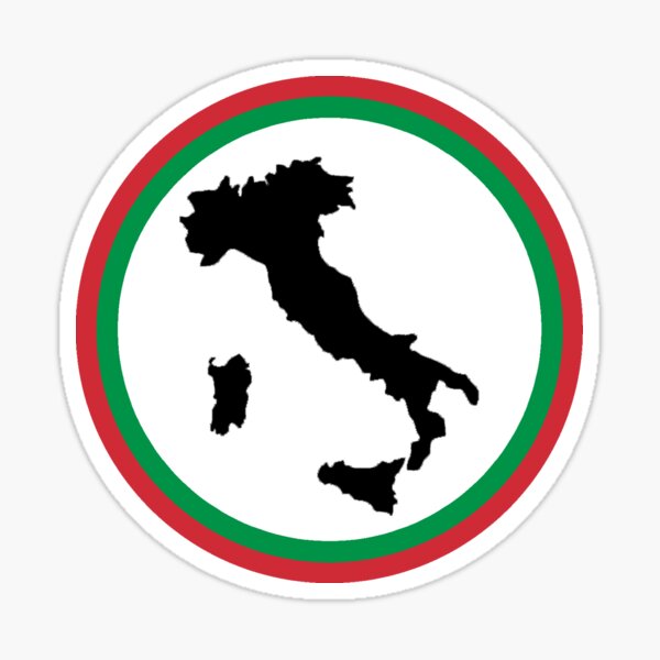 "Italian Flag & Boot" Sticker for Sale by MilitaryCandA | Redbubble