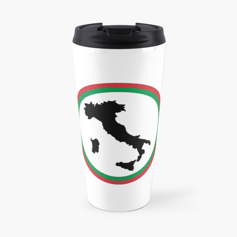 "Italian Flag & Boot" Travel Coffee Mug for Sale by MilitaryCandA ...