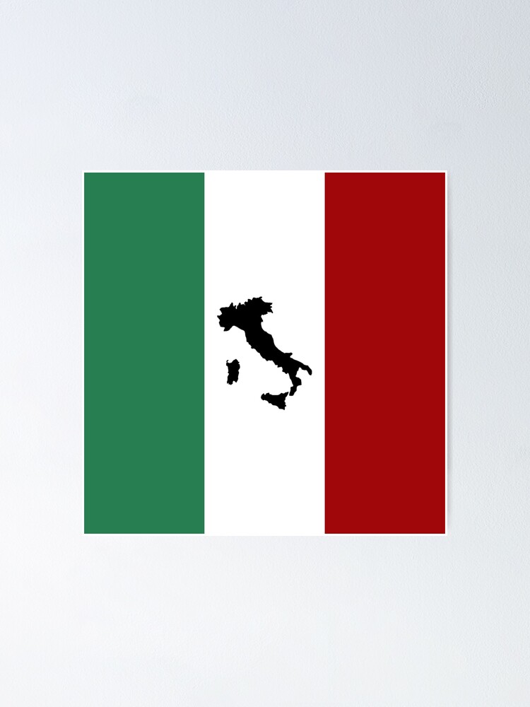 "Italian Flag & Boot" Poster for Sale by MilitaryCandA | Redbubble