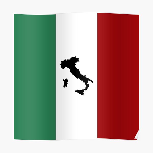 "Italian Flag & Boot" Poster for Sale by MilitaryCandA | Redbubble