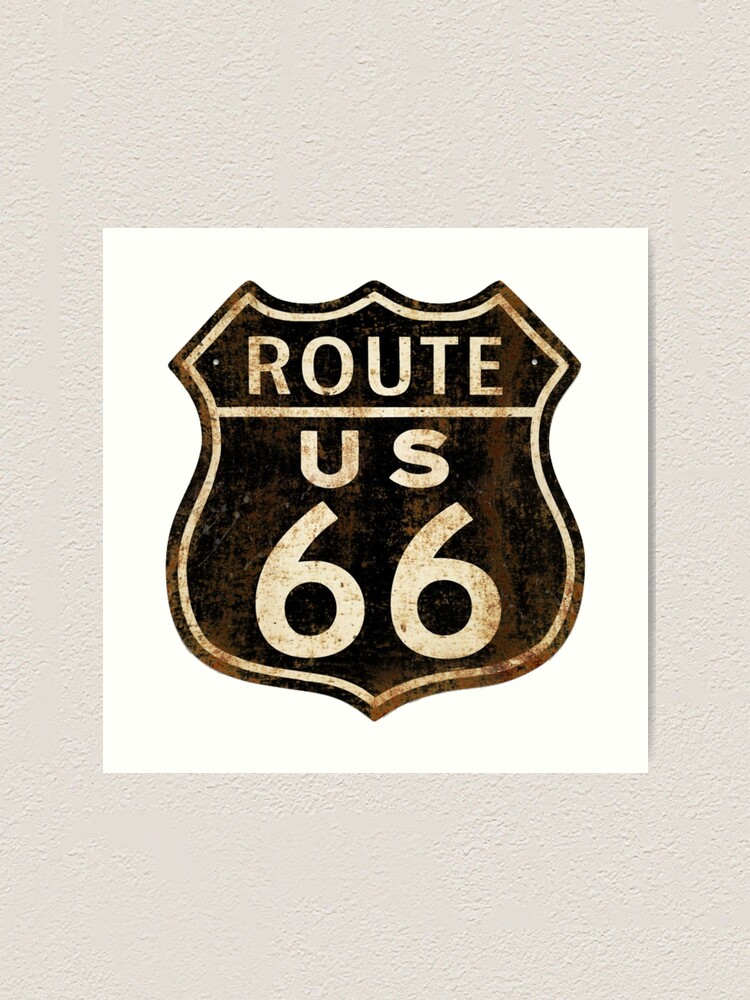 "Vintage Route 66" Art Print for Sale by ariahgraphics | Redbubble