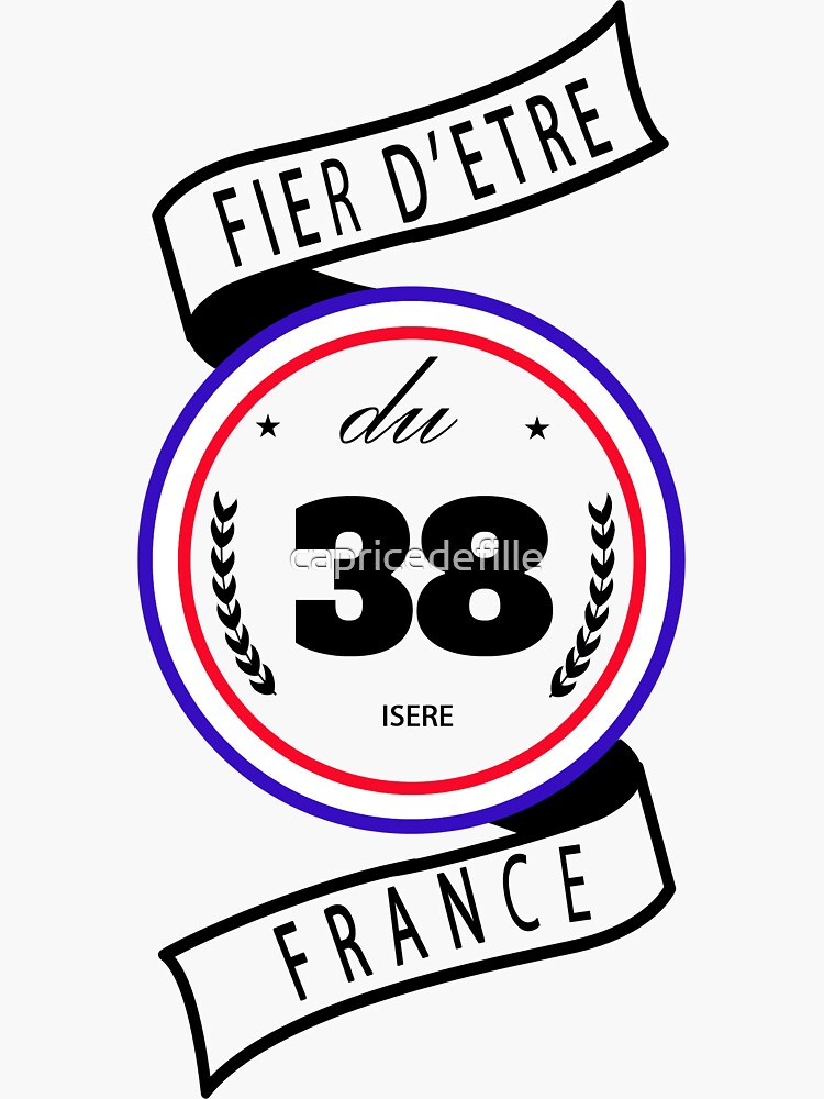 "Proud to be 38" Sticker by capricedefille | Redbubble