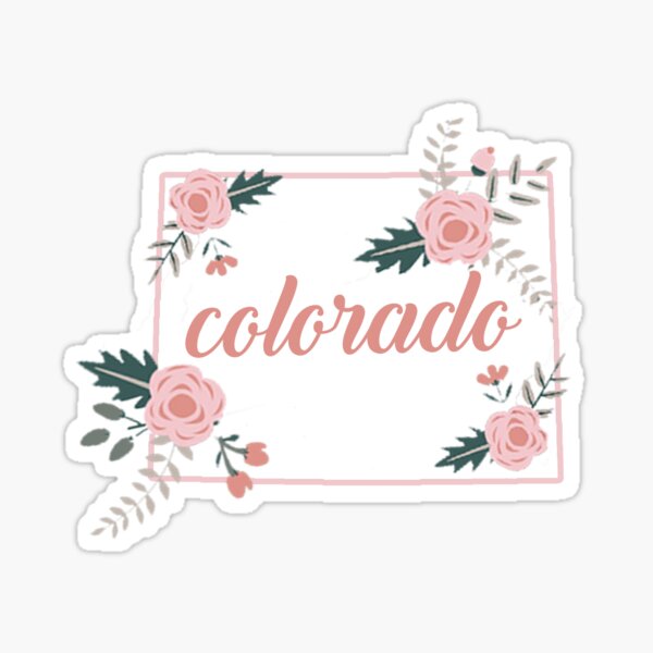 "Colorado Floral State" Sticker for Sale by baileymincer | Redbubble