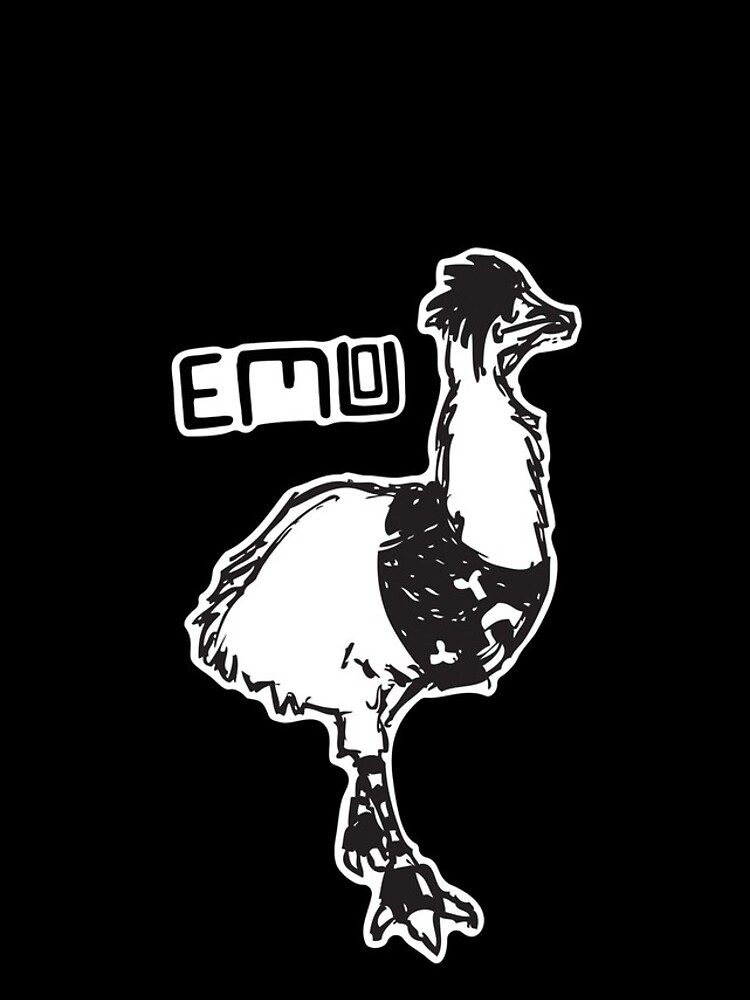 "Emo Emu" iPhone Case for Sale by saMOErai | Redbubble