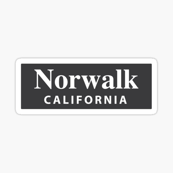 "Norwalk, California" Sticker for Sale by EveryCityxD1 | Redbubble