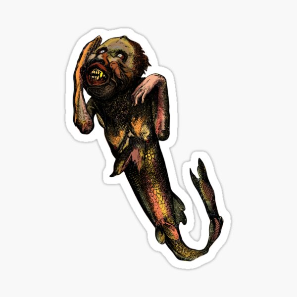 Pegatina «Ocean Kraken Cthulhu Fish Man Sea Monster regalos y prendas ...