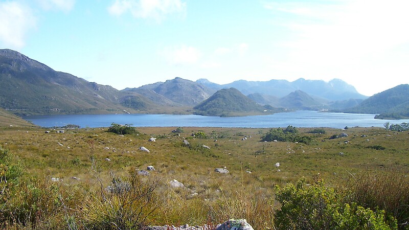 "rugged west coast Tasmania + Lake Plimsoll" by Gaylene Norton | Redbubble