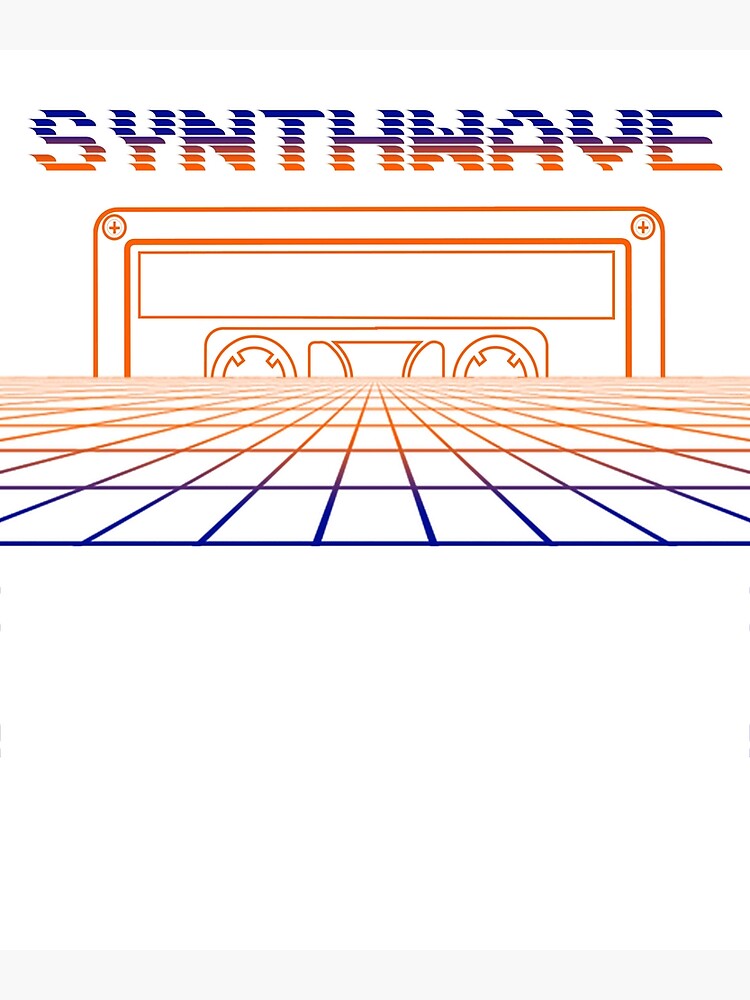 "Synthwave, Retrowave Design For The Eighties Music Lovers" Poster by ...