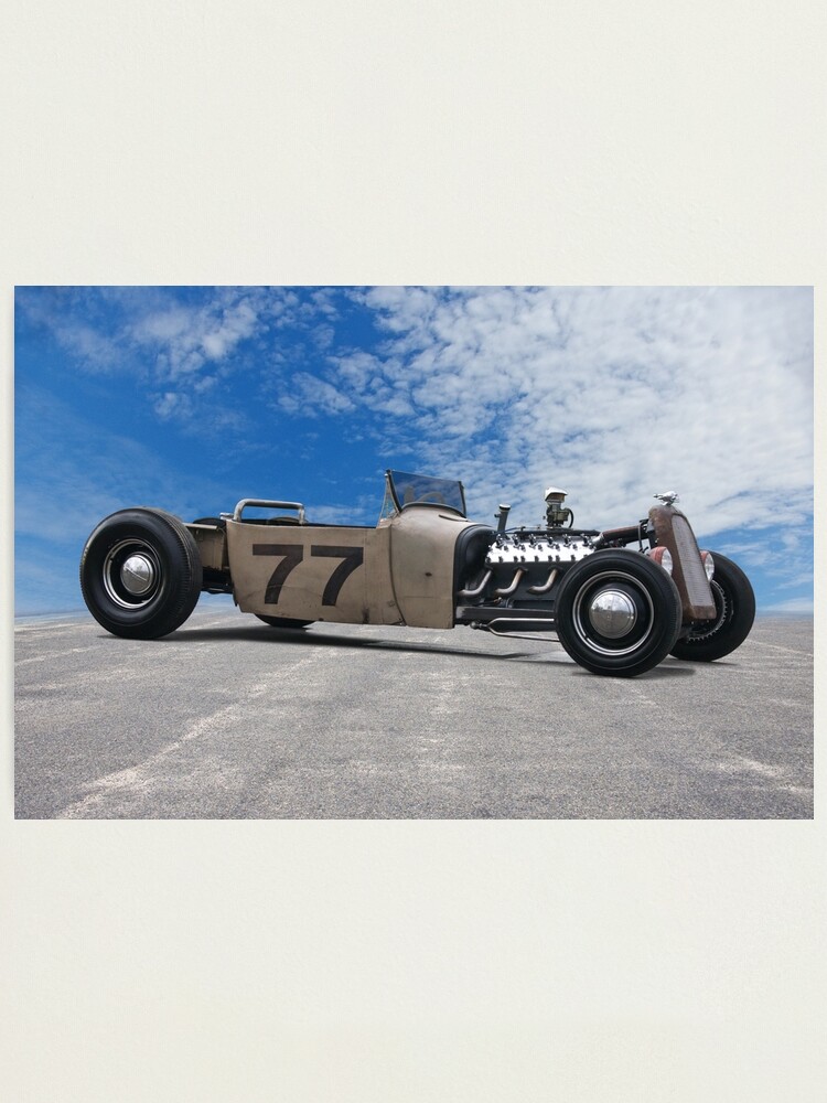 "Rat Rod Roadster Pickup 'Lincoln Zephyr V12'" Photographic Print by ...