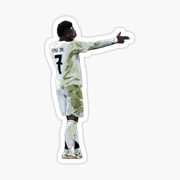 "Vini Jr" Sticker for Sale by TDCartoonArt | Redbubble