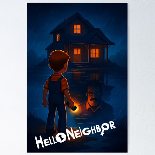 "HELLO NEIGHBOR – Reflection of Fear" Poster for Sale by NAJURE | Redbubble