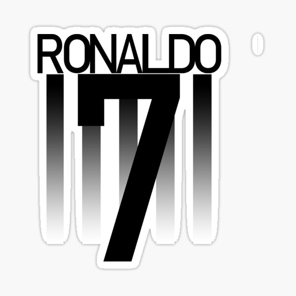 "Ronaldo Juventus Football Number 7 " Sticker for Sale by GetItGiftIt ...