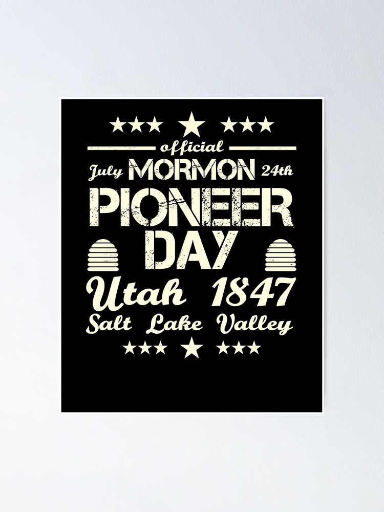 "Pioneer Day Utah Mormon July 24th 1847 Salt Lake Valley United States ...