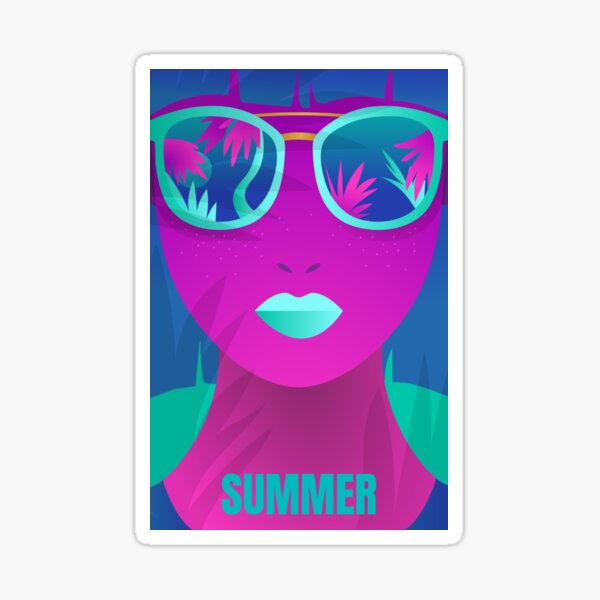 "Girl - summer" Sticker for Sale by AndroidZ | Redbubble