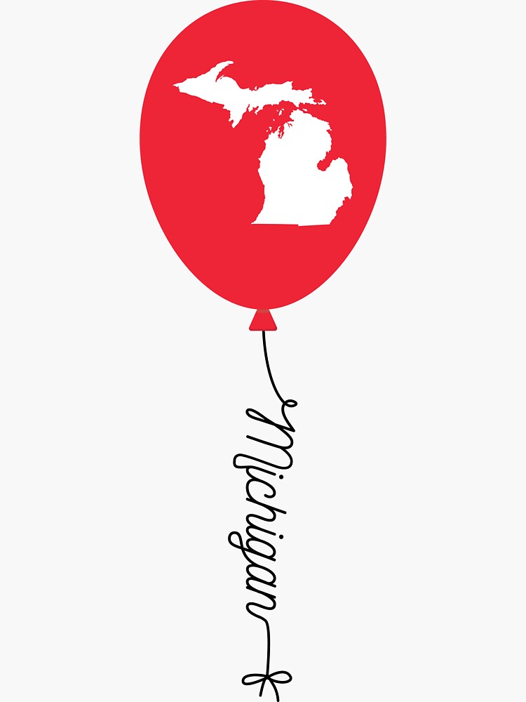 "Michigan State Balloon" Sticker for Sale by InspiredQuotes | Redbubble